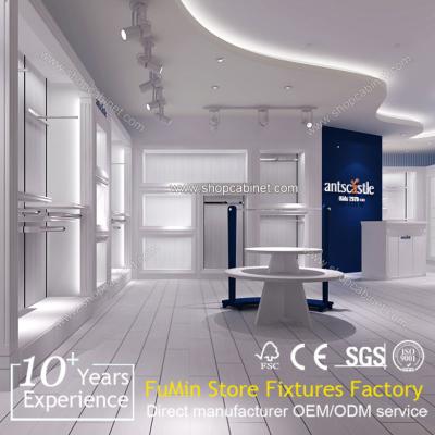China metal clothes display retail shop pegboard clothes display shelf for sale