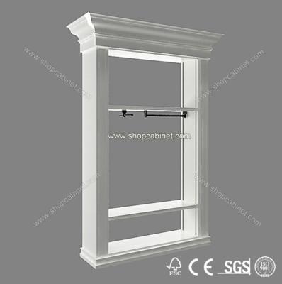 China Metal And Wood Garment Display Rack for sale