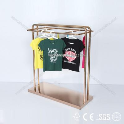 China 2014 new design custom metal wall garment display rack for clothing retail store for sale