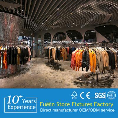 China clothes shop furniture clothing display shelf for sale