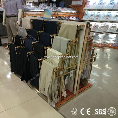 China China fashion shop fitting rack clothes metal shelf for sale