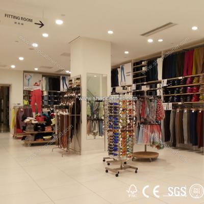 China Clothes Shop Fitting Wood Shelf For Shop for sale