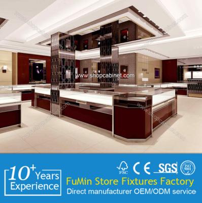 China pop glass jewelry showcase for sale