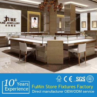 China jewelry showcase glass cabinet for sale
