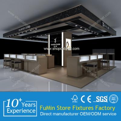 China Customization jewellery shop furniture in high quality used jewelry showcases desig for sale
