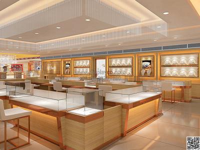 China JS021 Luxurious free original design jewelry display showcase jewelry kiosk furniture for sale for sale