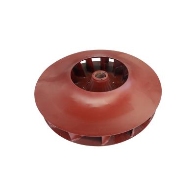 China High-Strength Red Centrifugal Fan Impeller (Garbage Suction Special)， Industrial-Grade Corrosion-Resistant Red Steel Impeller, Fan Auxiliary Blowing & Debris-Suction Component for sale
