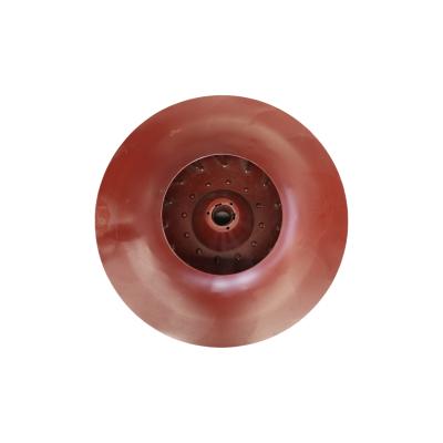 China High-Strength Red Centrifugal Fan Impeller (Garbage Suction Special)， Industrial-Grade Corrosion-Resistant Red Steel Impeller, Fan Auxiliary Blowing & Debris-Suction Component for sale