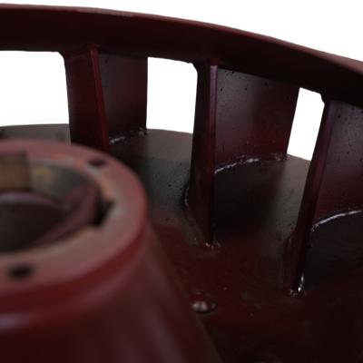 China High-Strength Red Centrifugal Fan Impeller (Garbage Suction Special)， Industrial-Grade Corrosion-Resistant Red Steel Impeller, Fan Auxiliary Blowing & Debris-Suction Component for sale