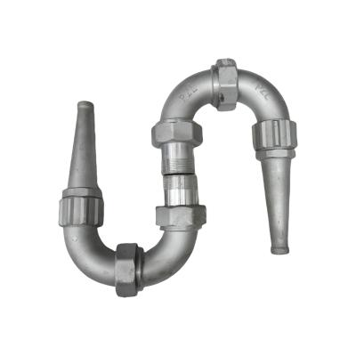 China Universal Sprinkler Palm Assembly (Three-Bend Front Flush) - Aluminum Alloy, High-Pressure, for Sweeper-Scrubber Front Nozzle, Efficient Road Flushing, Sweeper Accessory for sale