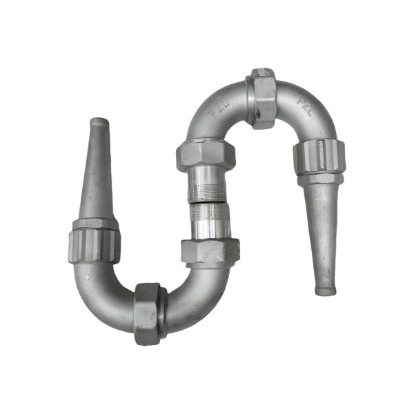 Quality Universal Sprinkler Palm Assembly (Three-Bend Front Flush) - Aluminum Alloy, High-Pressure, for Sweeper-Scrubber Front Nozzle, Efficient Road Flushing, Sweeper Accessory for sale