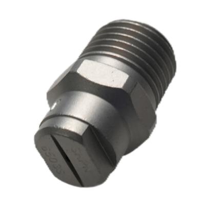 China 40° Fan-Shaped High-Pressure Nozzle for Sweeper Trucks (Stainless Iron, Stable Spray) for sale