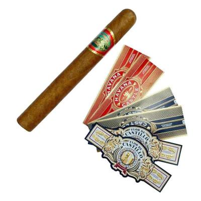 Китай Золотая марка Противофальсифицированная сигаровая этикетка Бумага ISO9001 Рельефные наклейки продается