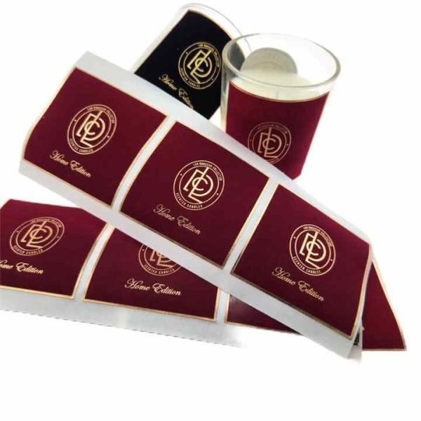 Quality Velvet Candle Label Printing Scent Luxury Private Label Candle Jar Perfume for sale
