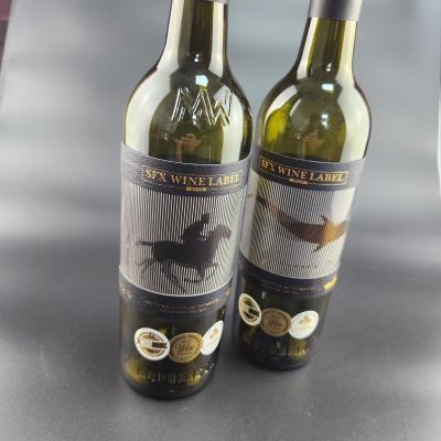 China Holographic Dynamic Wine Custom Sticky Labels Printing Business Sticky Labels ODM for sale
