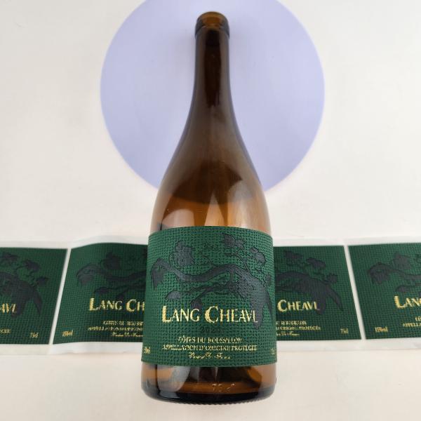 Quality Custom PU Leather Label Wine Bottle Labels Silver Foil Leather Brand Tags For Red Wine for sale