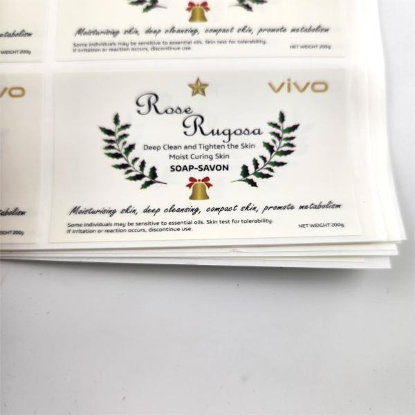 Quality Waterproof PVC PE Adhesive Label Sticker High Quality Sticker Paper Homemade for sale