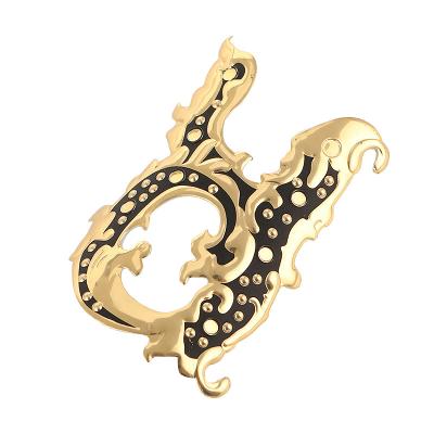 Cina Logo personalizzato Bottiglie di lusso Metal Aluminico Etichetta del vino Adesivo con disegno in rilievo in vendita