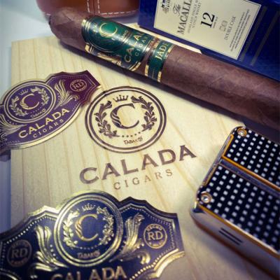 China Custom Label Sticker Hot Sale Cigar Label Sticker Embossing Printed Unique Shape UV Gold Cigar Ring Label Adhesive Waterproof Cartoon Label Printing Sticker for sale