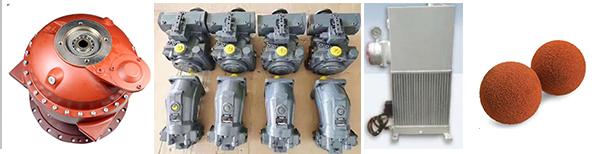 Hydraulic reducer for 10 - 14 cubic concrete mixer truck drum, 580L Bonfiglioli Gearbox Reducer 1