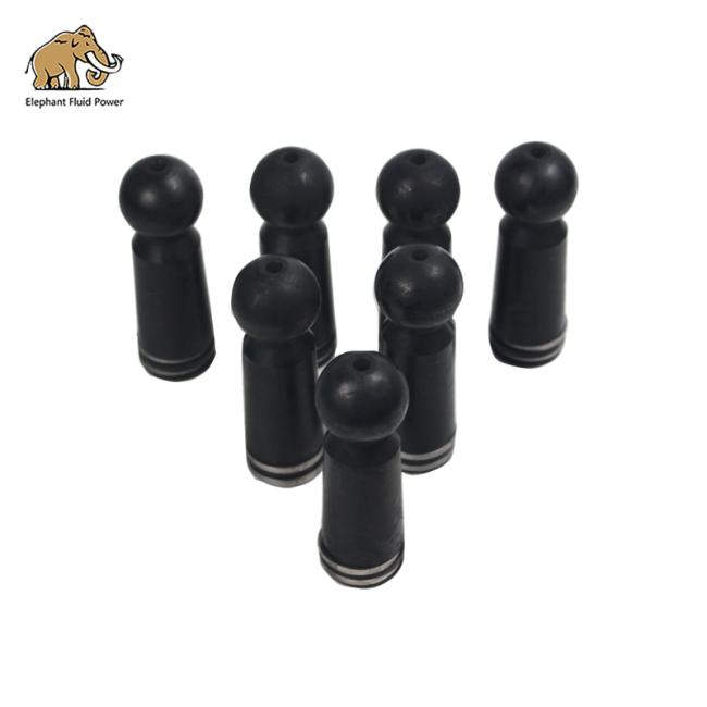 Close-up view of hydraulic pump components