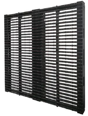 China Building Wall Large Outdoor Transparent Mesh Curtain Led Screen Display P31.25 for sale