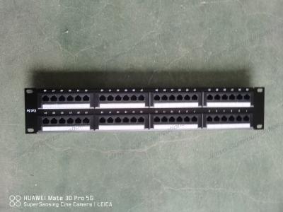 China RJ45 Network Patch Panels IEC 11801 Rack Mount 110 IDC for sale