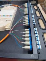 China CATV LAN WAN Fiber Optic Patch Panel SC UPC Rack Mount for sale