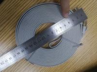 China 32AWG Cat 6 Ethernet Cable White Flat Internet Network LAN Patch Non Shield for sale