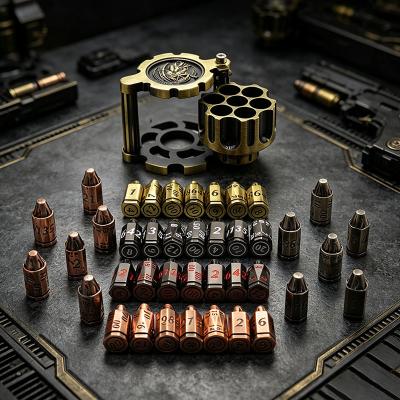 China Professional Heavyweight Zinc Alloy Metal Dice Set with Dragon Relief Craftsmanship and Sliding Hidden Compartment for DND Games for sale