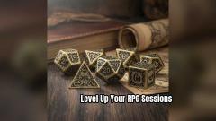Archaize Gold Dice Set for Immersive Tabletop Gaming