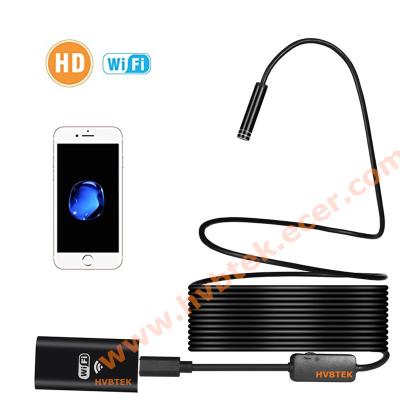 China Wireless Inspection Camera Wifi Semi-rigid Endoscope  2.0MP HD Waterproof Snake Camera with 8 adjustable Led lights for sale