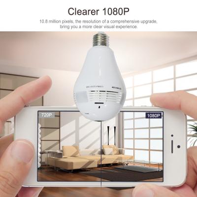 China Home Security New Product 960P 360 Degree Panoramic Security Wireless Camera P2P IP WiFi Hidden CCTV Light Bulb Camera for sale