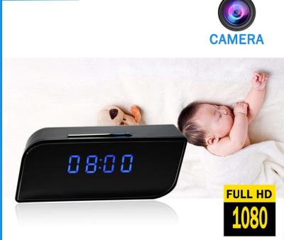 China Home security wireless spy cameras clock video baby monitor, 1080P 2 way speaking motion sensor mini hidden spy camera for sale