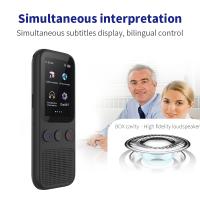 China Mini Smart Language Translation Device Real Time Mobile Remote Multilingual Translator for sale