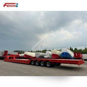 China Manufacturer Sale 8 Axle Lowboy Trailer Truck 60 Ton 70ton 80ton 120ton 150ton Lowbed Semi Trailer with Gooseneck for Sale for sale