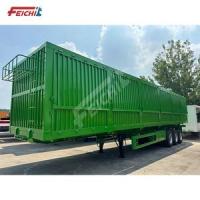 China Tri-Axles Bulk Cargo/ Foods Transport Steel Box Semi Trailer Enclosed Van Semi Trailer Truck Trailer for Sale for sale