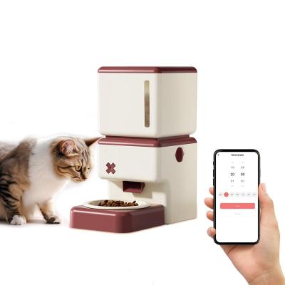 Cina Dispenser automatico per animali domestici con app WiFi 2.4G, batteria da 5000 mAh in vendita
