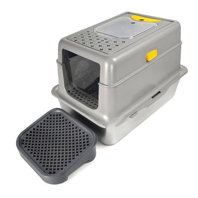 China UV Sanitization Multi-Cat Odor Absorption Smart Litter Box Odor Control for sale