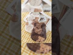 Adjustable Size Vintage Print Dog Clothes Microfiber Soft Breathable Fabric