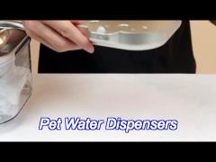 emergency alarm pet water dispensers , carbon filter smart animal water dispenser
