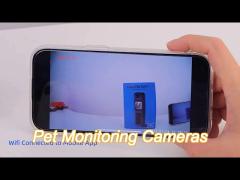 HD Streaming Dog Cat Monitoring Camera Battery Operated 1080P Rechargeable IP67