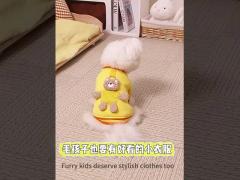 Winter Jacket Soft Cat & Dog Clothes Embroidered Pattern Reflective Strips