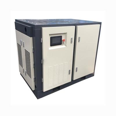 中国 2ステージPM VFDの回転式ネジ式空気圧縮機6.3m3/分8棒40HP 30KW 販売のため