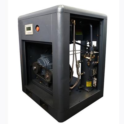 中国 15HP 11KWモーター ベルト ドライブ方法の無声回転式ねじ空気圧縮機 販売のため
