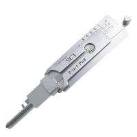 China Lishi SC1 2-In-15 Pins Kit Set Locksmith Tools Decoder Lock Pick for sale