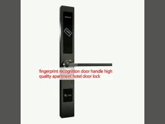 fingerprint recognition door handle high quality apartment hotel door lock
