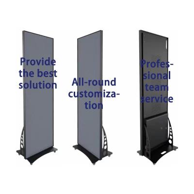 China Moveable Indoor LED Digital Poster High Brightness LED Advertising Display Screen for sale