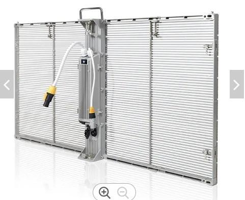 Quality Flexible Soft Curved Curtain Transparent LED Screen 4500cd/M2 Brightness For for sale