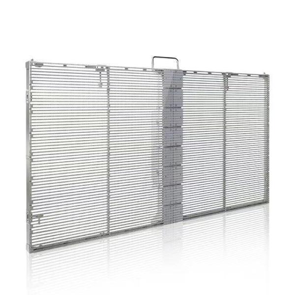 Quality Flexible Soft Curved Curtain Transparent LED Screen 4500cd/M2 Brightness For for sale